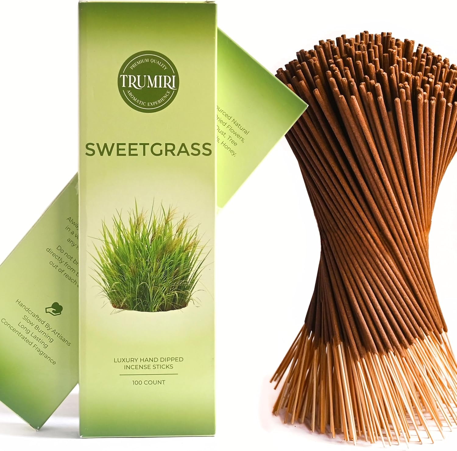 Sweetgrass Incense Sticks - Pack of 100 Inscents-Sticks - Made with Non ...