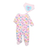 License Baby Valentine's Day Layette Gift Set, Bodysuit & Bib, Newborn ...