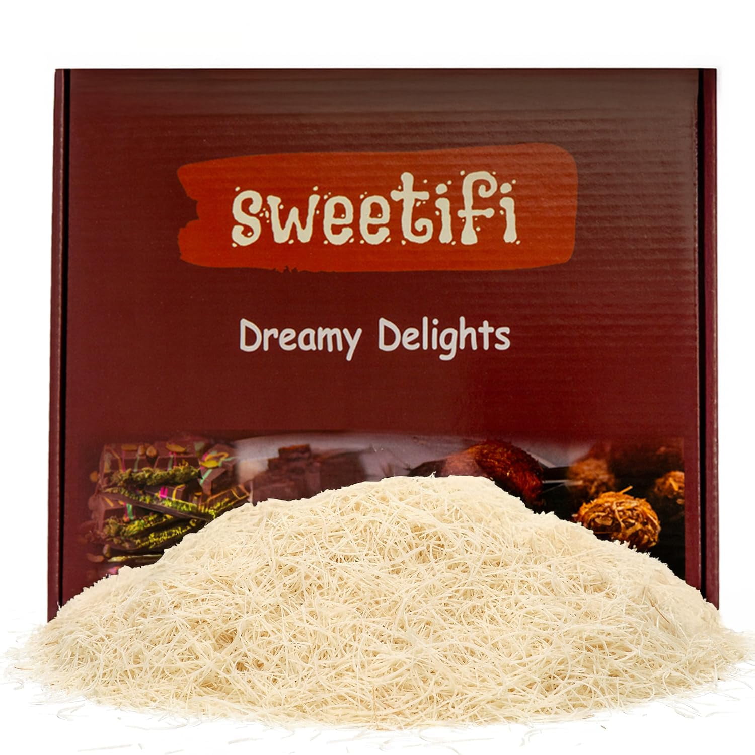 Sweetifi Kataifi Shredded Fillo Dough, Dried BSL1 Chopped Kataifi for ...