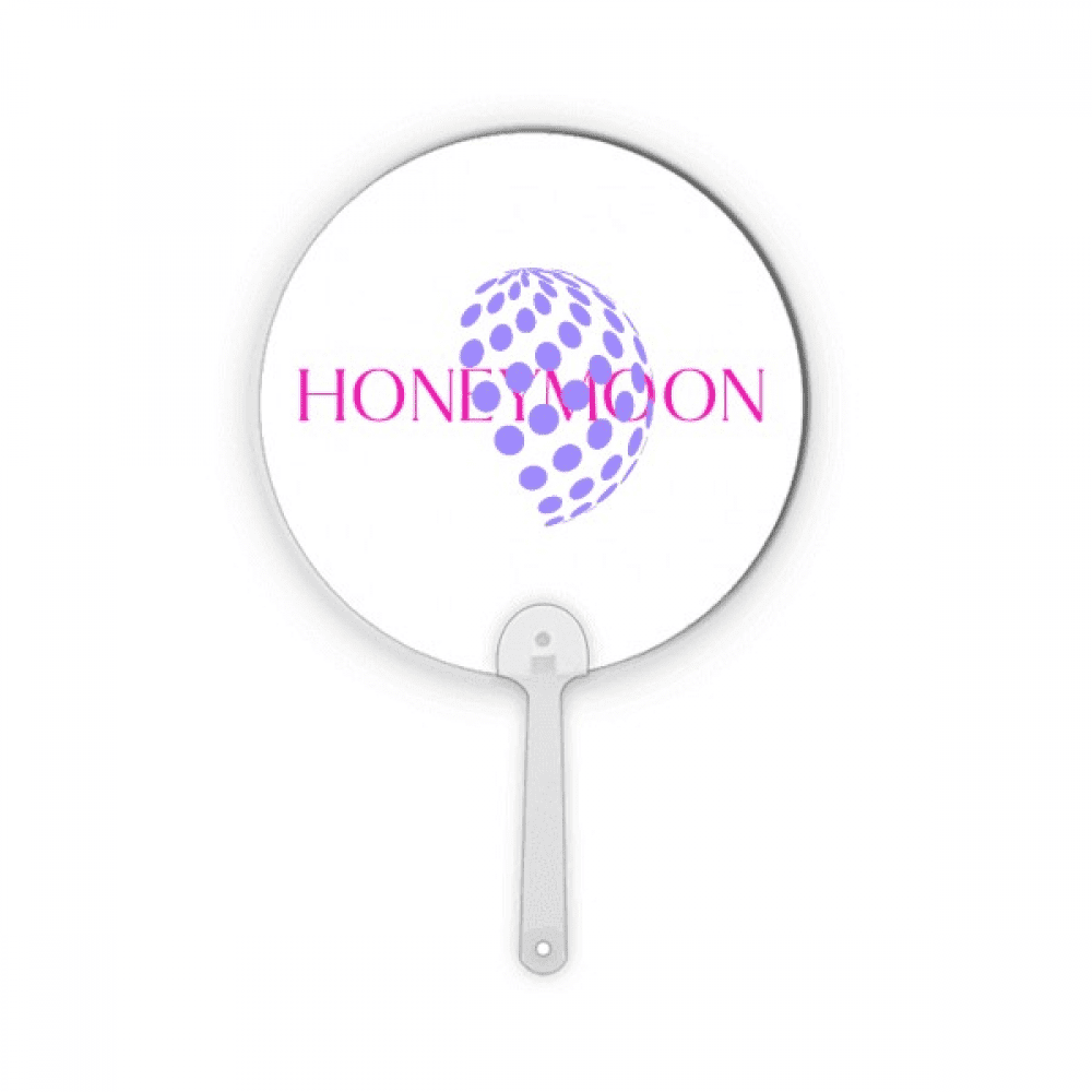 Sweetness Surrounds Richness. Plastic Round Handheld Fan Decorations ...