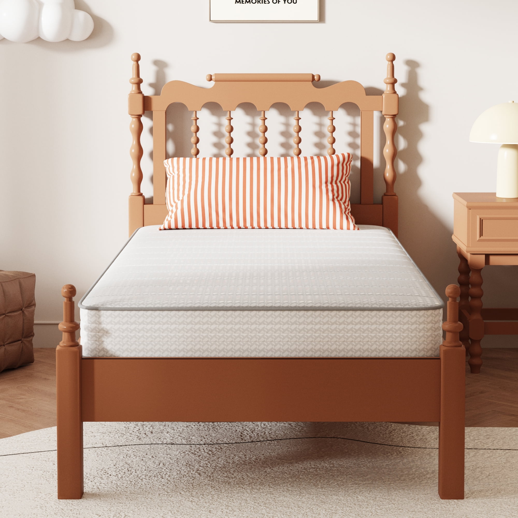 Novilla CozyNest 6" Twin Size Medium Supportive Innerspring Mattress ...