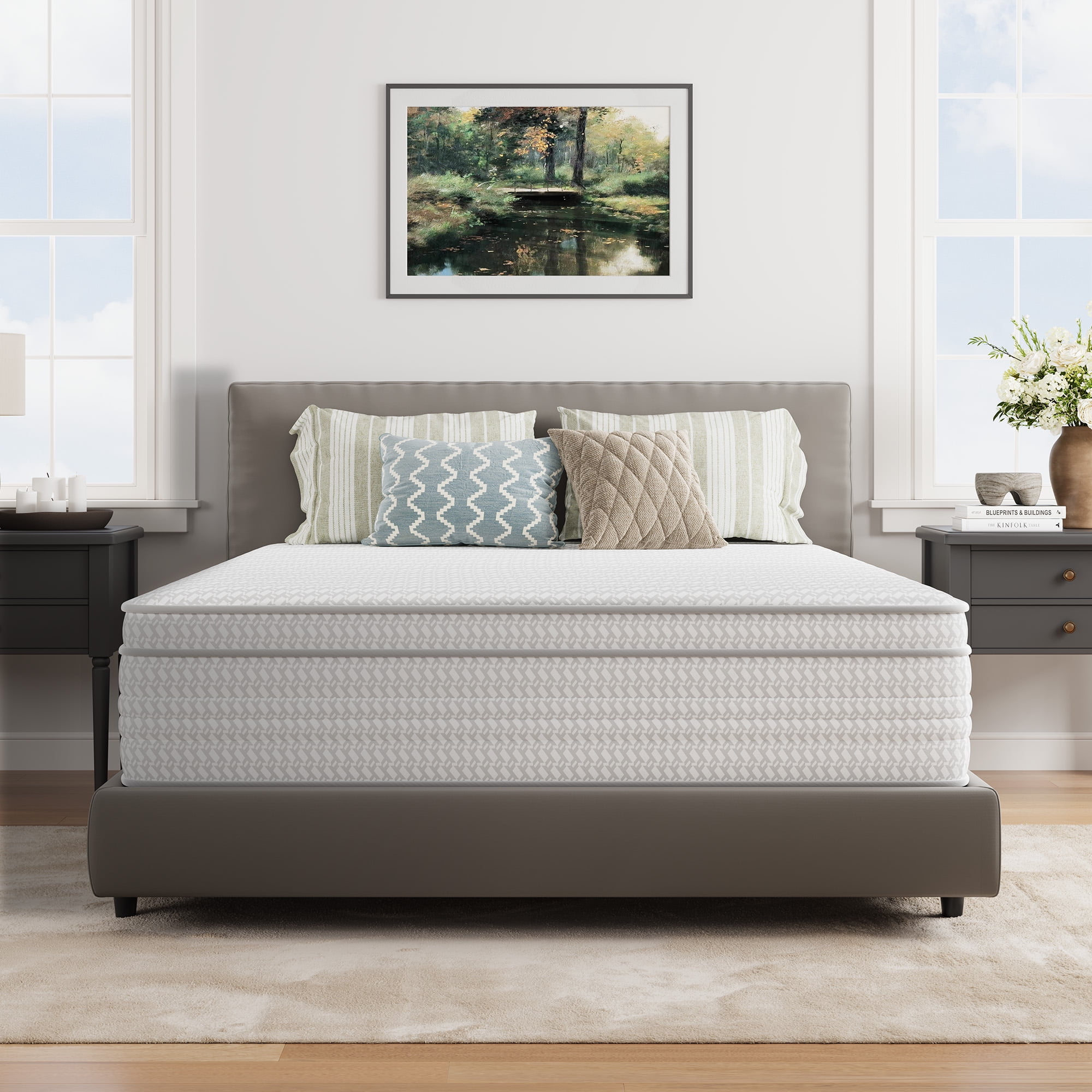 Free Shipping! Sweetnight Luna 14" Hybrid Mattress, Medium Firm, Spring ...