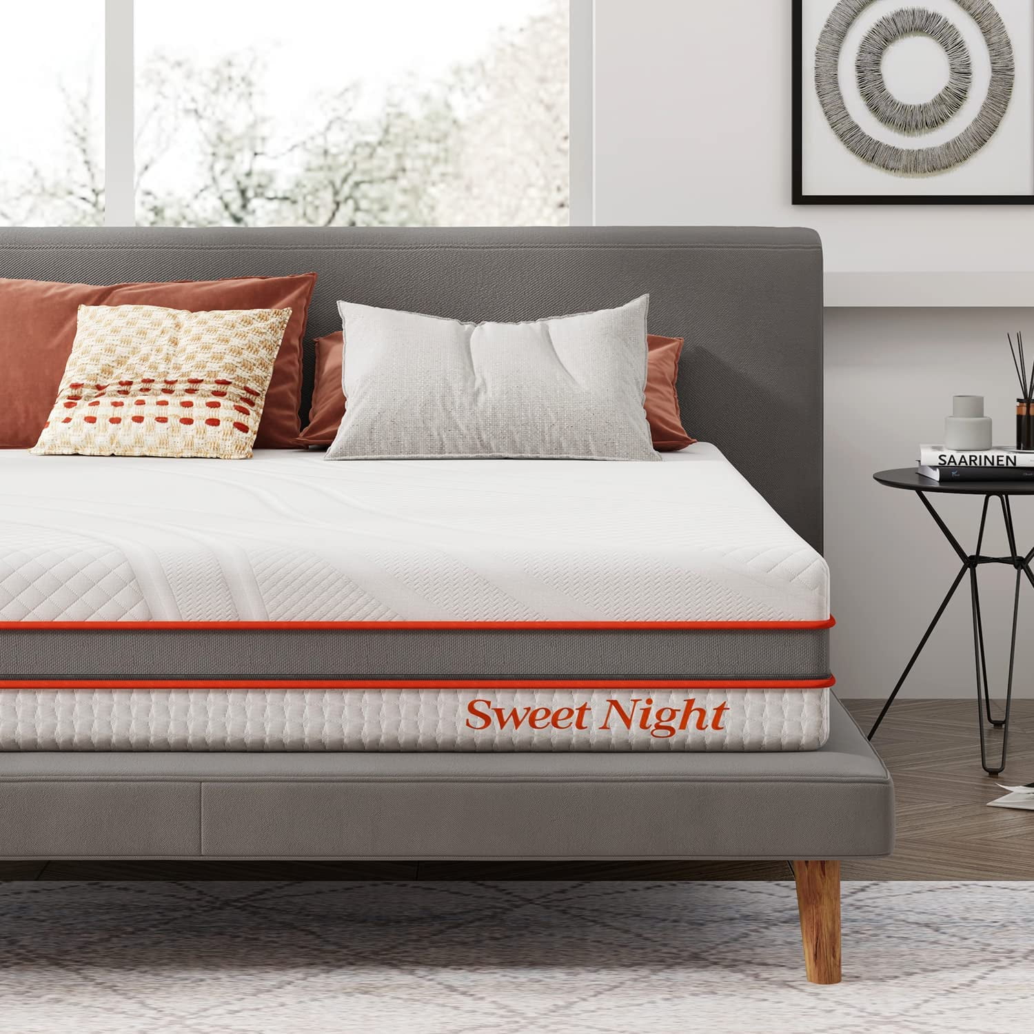Sweetnight Queen Mattress 12 Inch Gel Memory Foam Mattress In A Box For Cooling Sleep Flippable