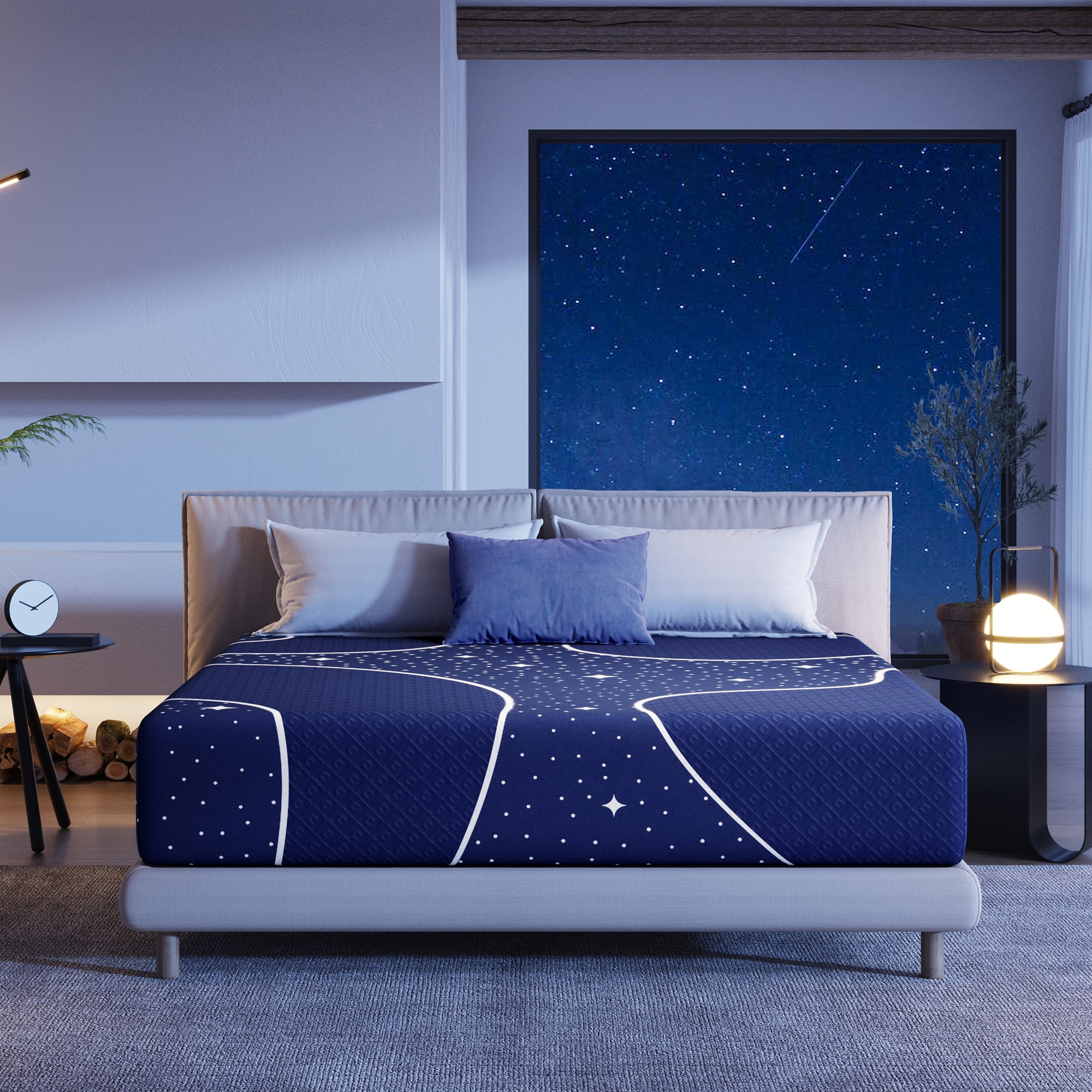 Sweetnight Starry Night 14'' CertiPUR-US Certified Adult Pocket Spring ...