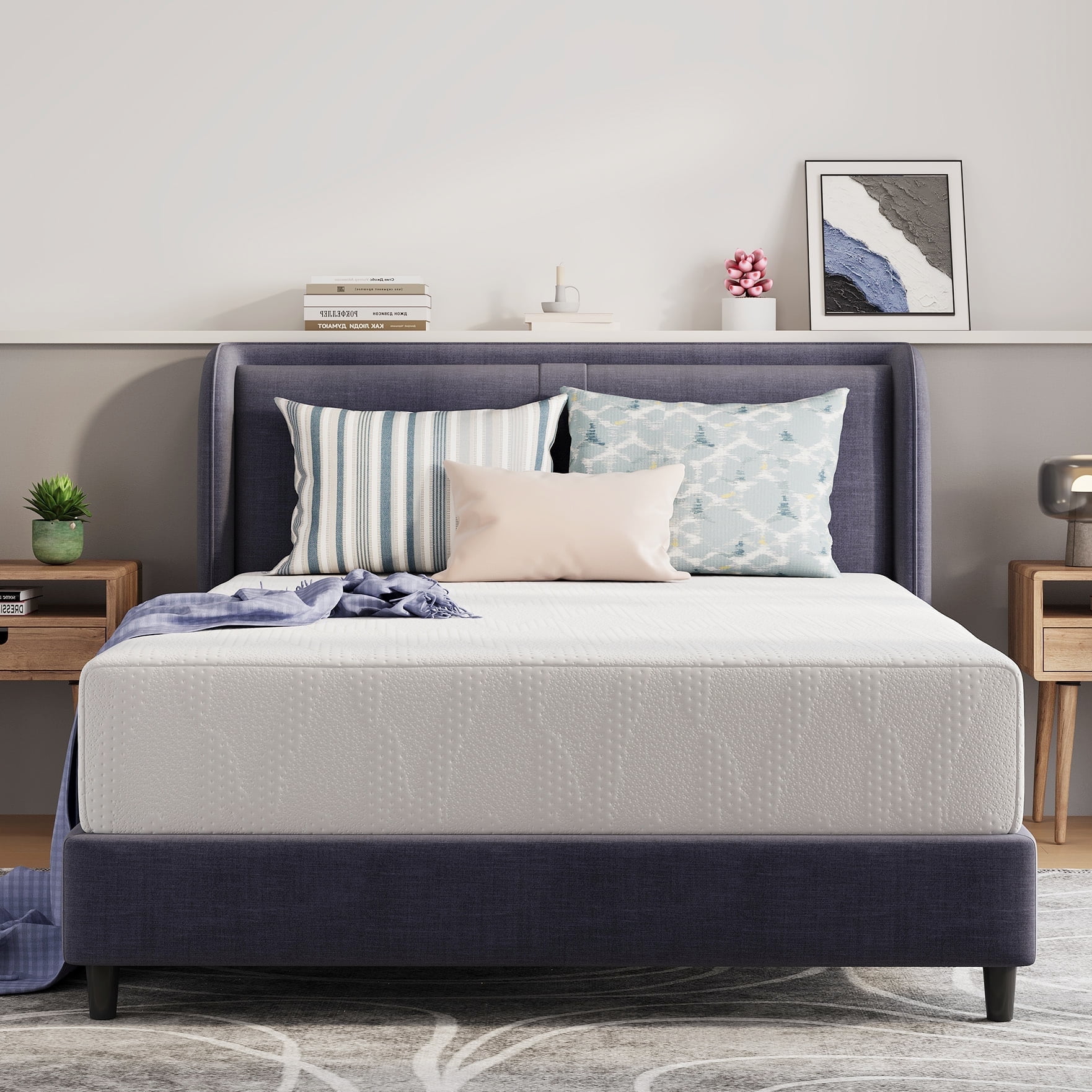 Avenco Victoria 12" Medium Gel Memory Foam Mattress, King Size ...