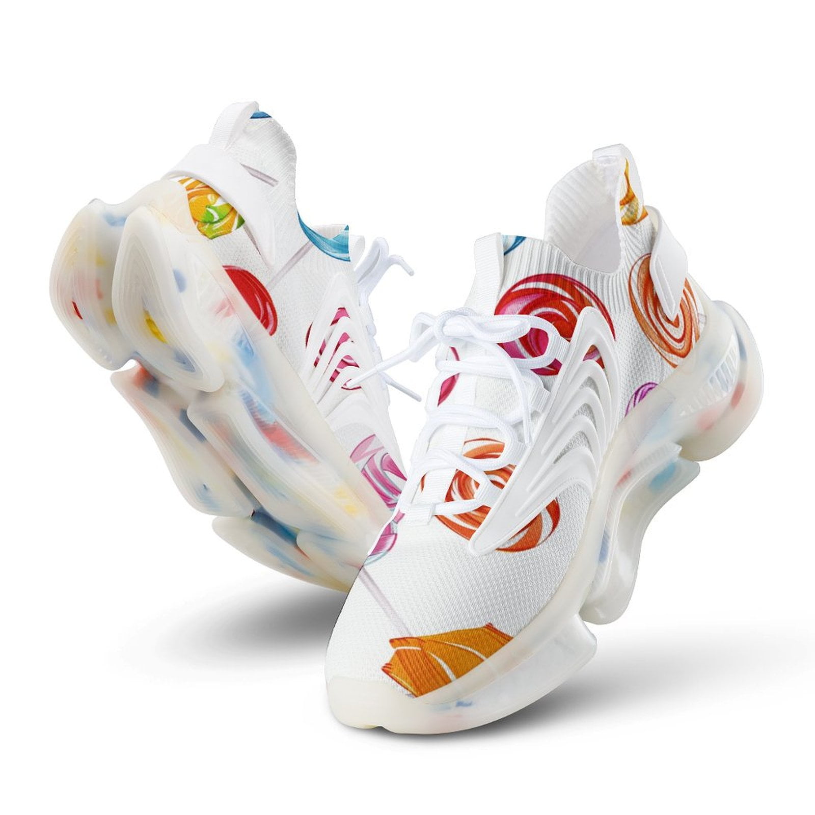 Sweets And Rainbow Lollipops Pattern Walking Shoes for Men Woman ...