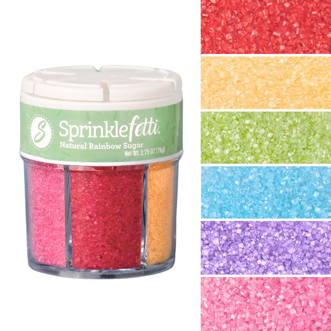 Sweets Indeed Dye Free OKA4 Sprinkle Sugar 6 cell Edible Mix Sanding ...