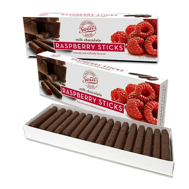 Sweets Raspberry Milk Chocolate Sticks 2 Pack, Chocolate Candy ...