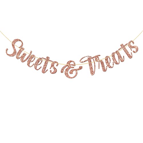 Sweets & Treats Banner Party Decor for Bridal Shower, Birthday ...