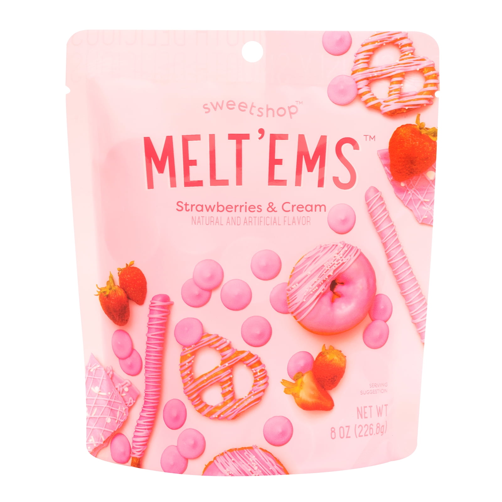 Sweetshop Melt'ems Strawberry Melting Chocolate, 8oz - Walmart.com