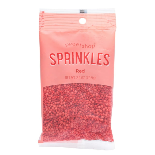 Sweetshop Red Sprinkle Mix, 2.5oz - Dessert Toppings - Walmart.com