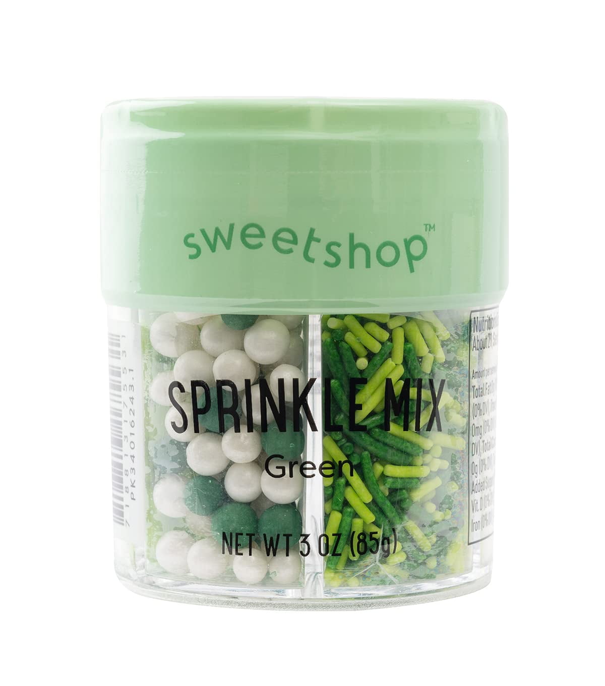 Sweetshop, Sprinkle 6 Cell YPF5 Mix, Green, Edible Sprinkles, fancy ...