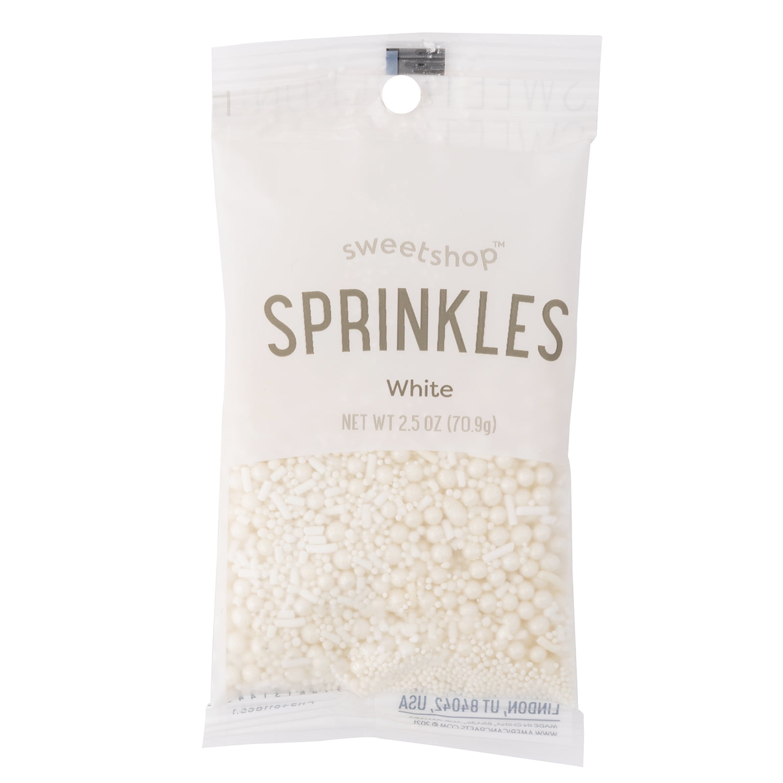 Sweetshop White Sprinkle Mix, 2.5oz, Dessert Toppings for Cakes ...