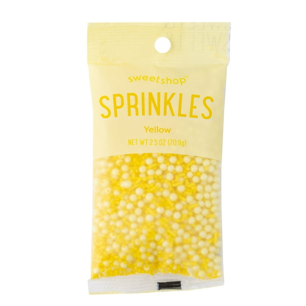 Sweetshop Yellow Sprinkle Mix, 2.5oz - Dessert Toppings - Walmart.com