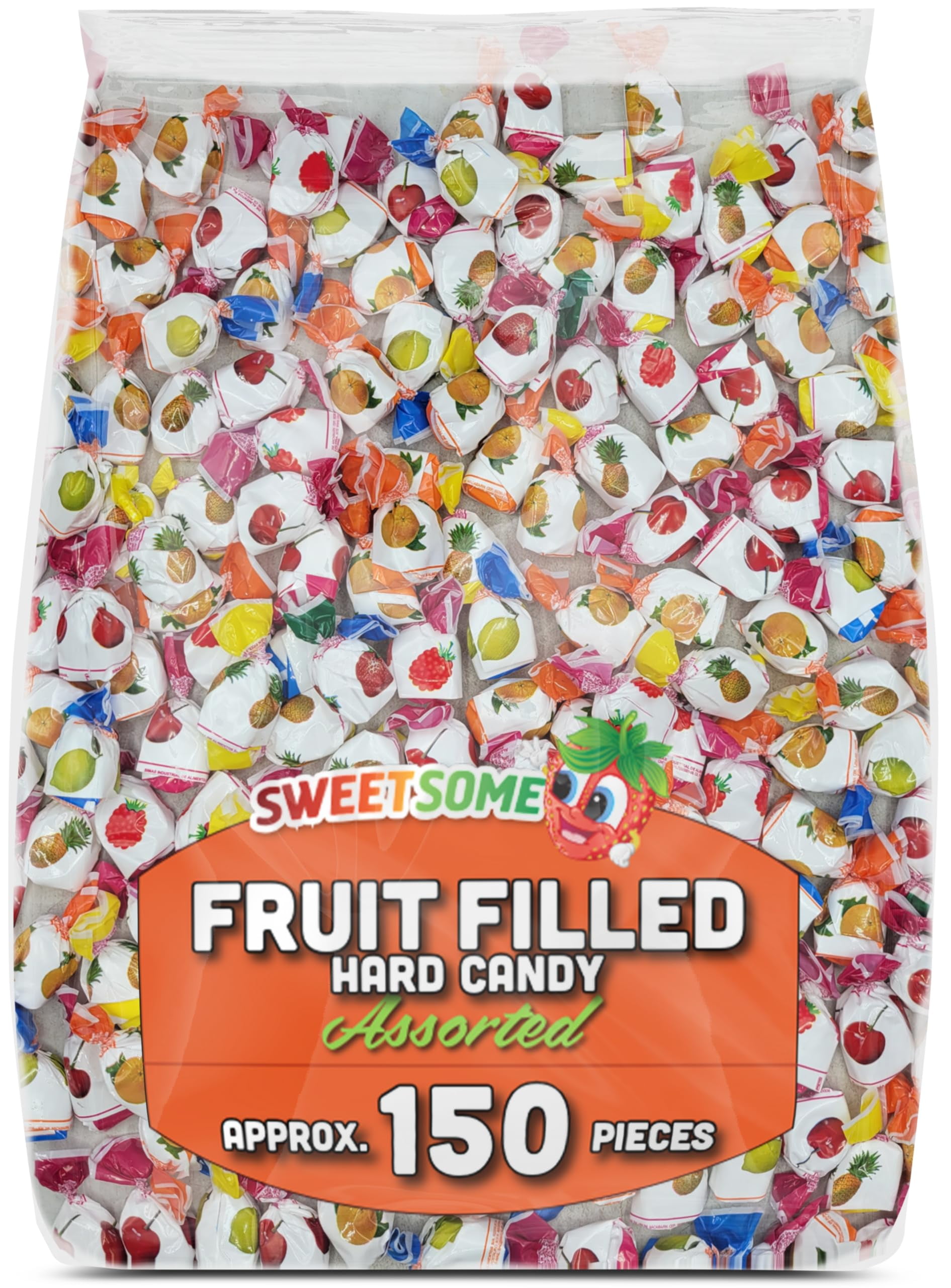 Sweetsome Bulk Assorted Fruit-Filled KEF28 Hard Candy - Individually ...