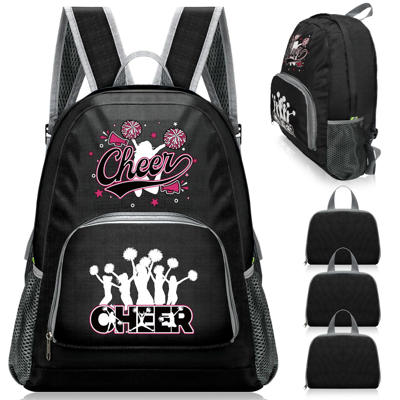 Sweetude 3 Pcs Cheerleader Backpack for Cheerleading Gift Cheerleading ...