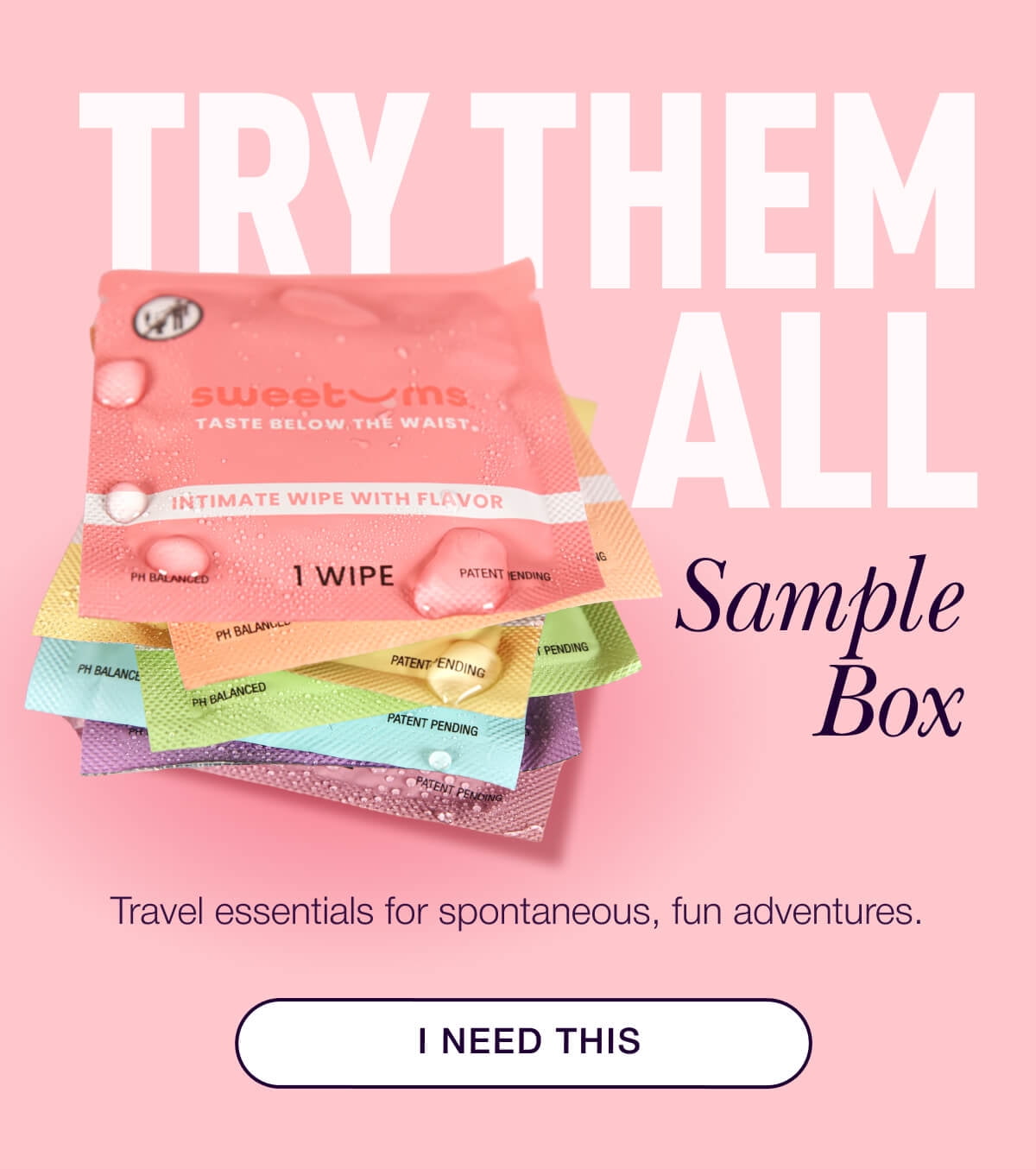 Sweetums Grape Feminine Wipes, pH Balanced, Scented, Hygiene Packets ...