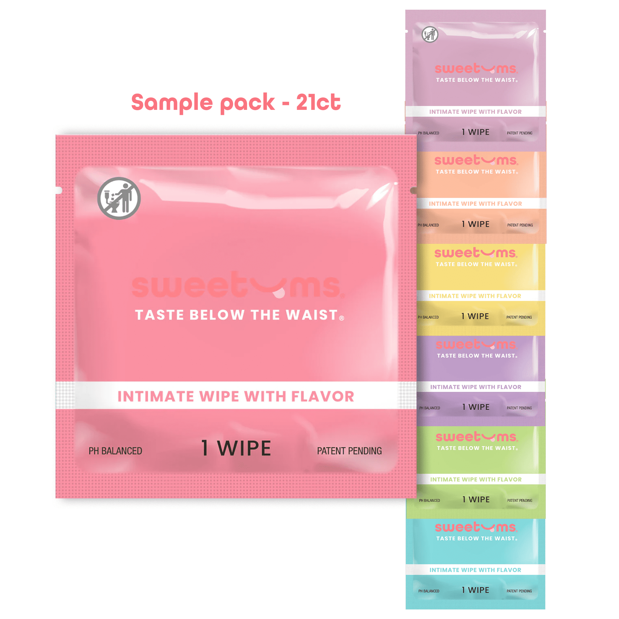 Sweetums Grape Feminine Wipes, pH Balanced, Scented, Hygiene Packets ...