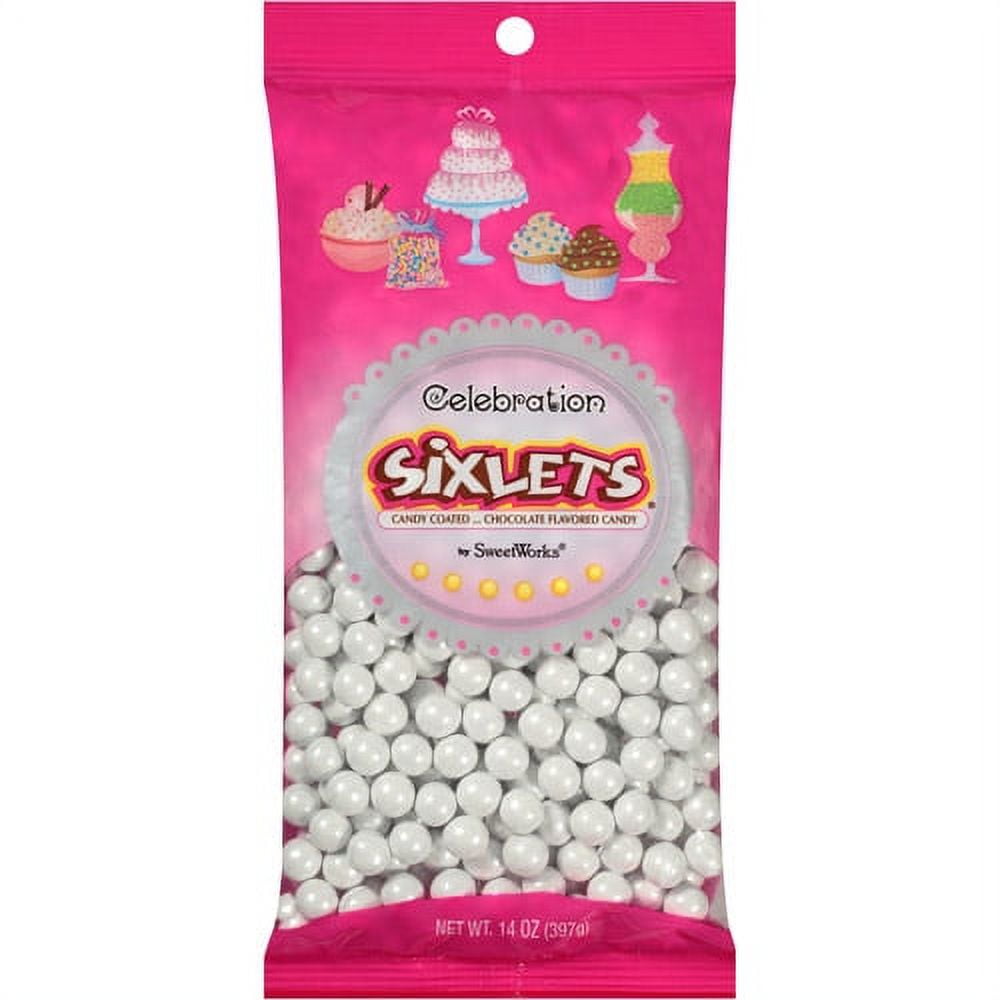 Sweetworks Shimmer White Sixlets Candy - Walmart.com