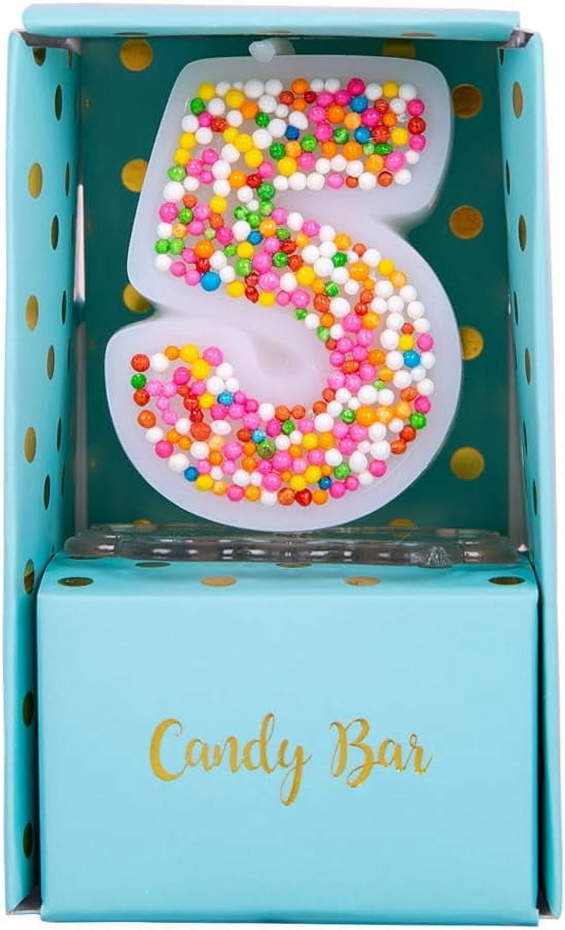 Sweety Colorful Candy Number Cake Topper Candle for Brithday Party Baby ...