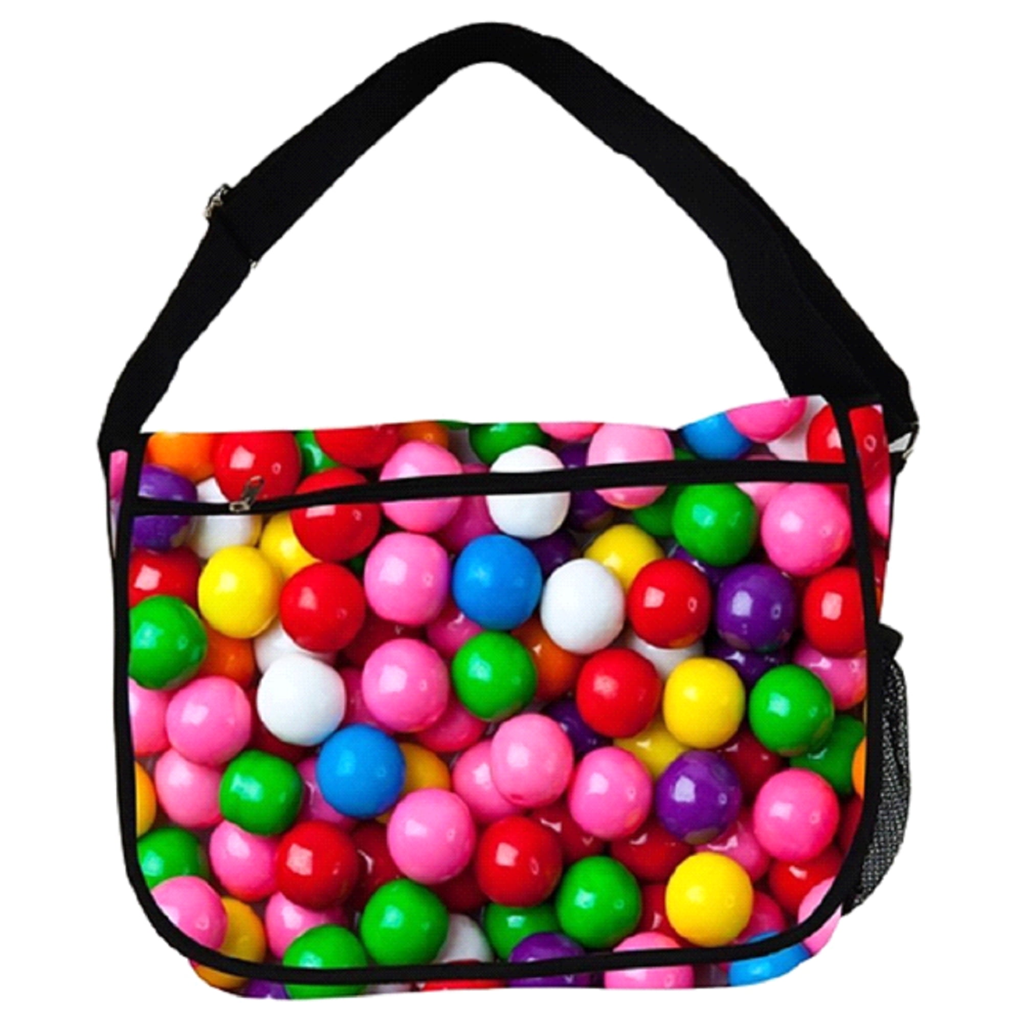 Sweetz-A-Riffic Candy Messenger Bag With Adjustable Strap - Gumball ...