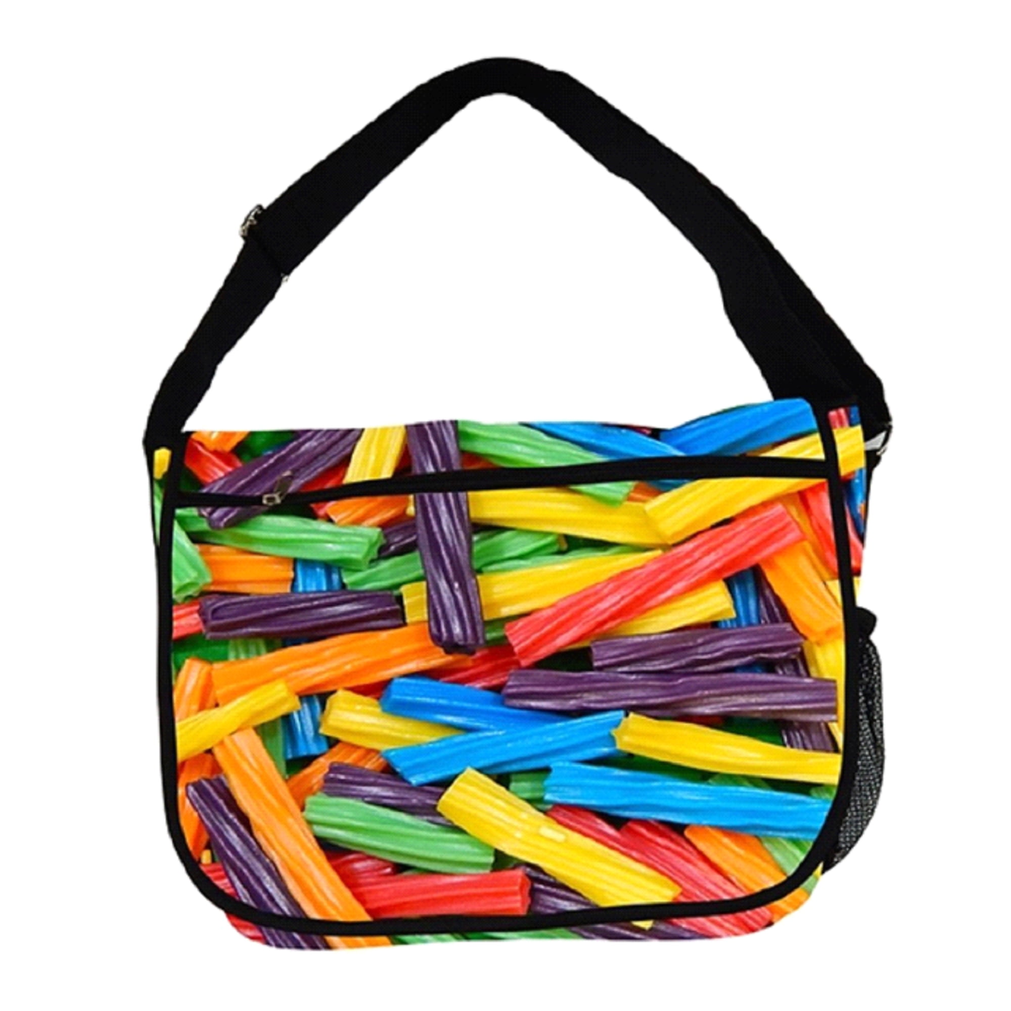 Sweetz-A-Riffic Candy Messenger Bag With Adjustable Strap - Licorice ...