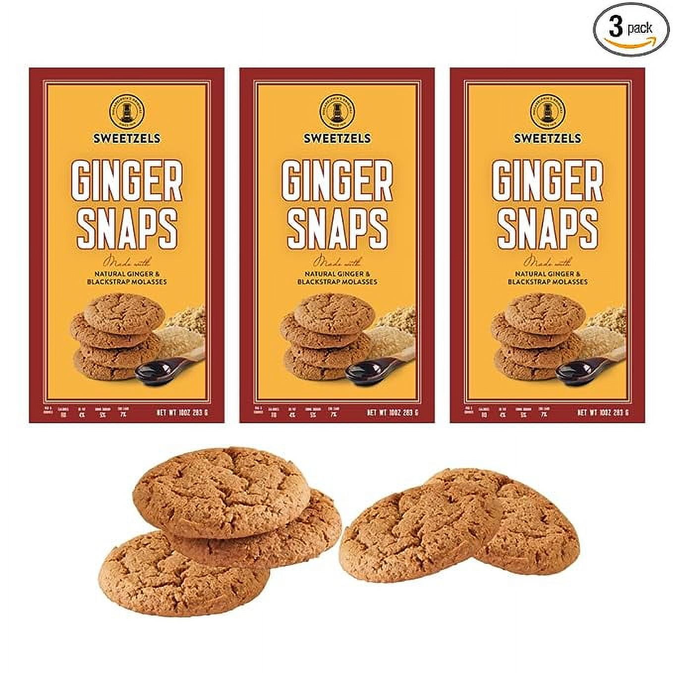 Sweetzels Ginger Snaps Cookies, Ginger and Blackstrap Molasses Cookies ...
