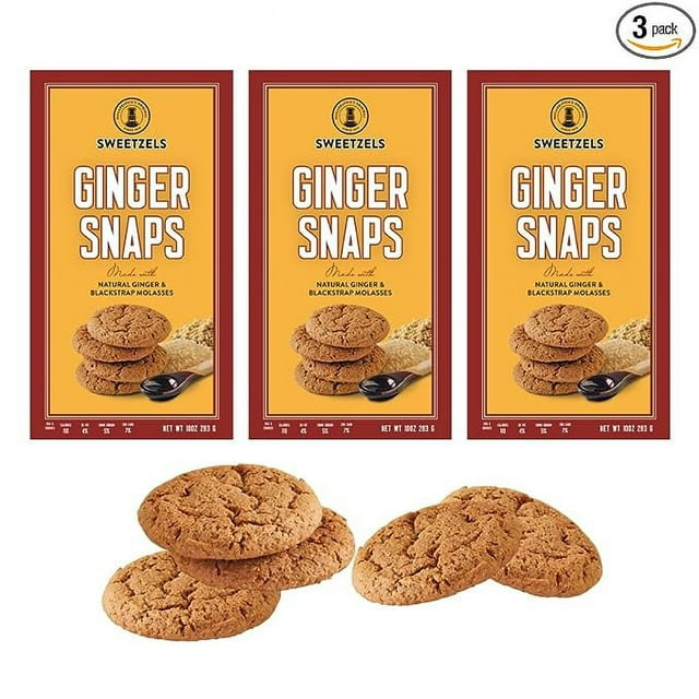 Sweetzels Ginger Snaps Cookies, made with Natural Ginger and Blackstrap ...