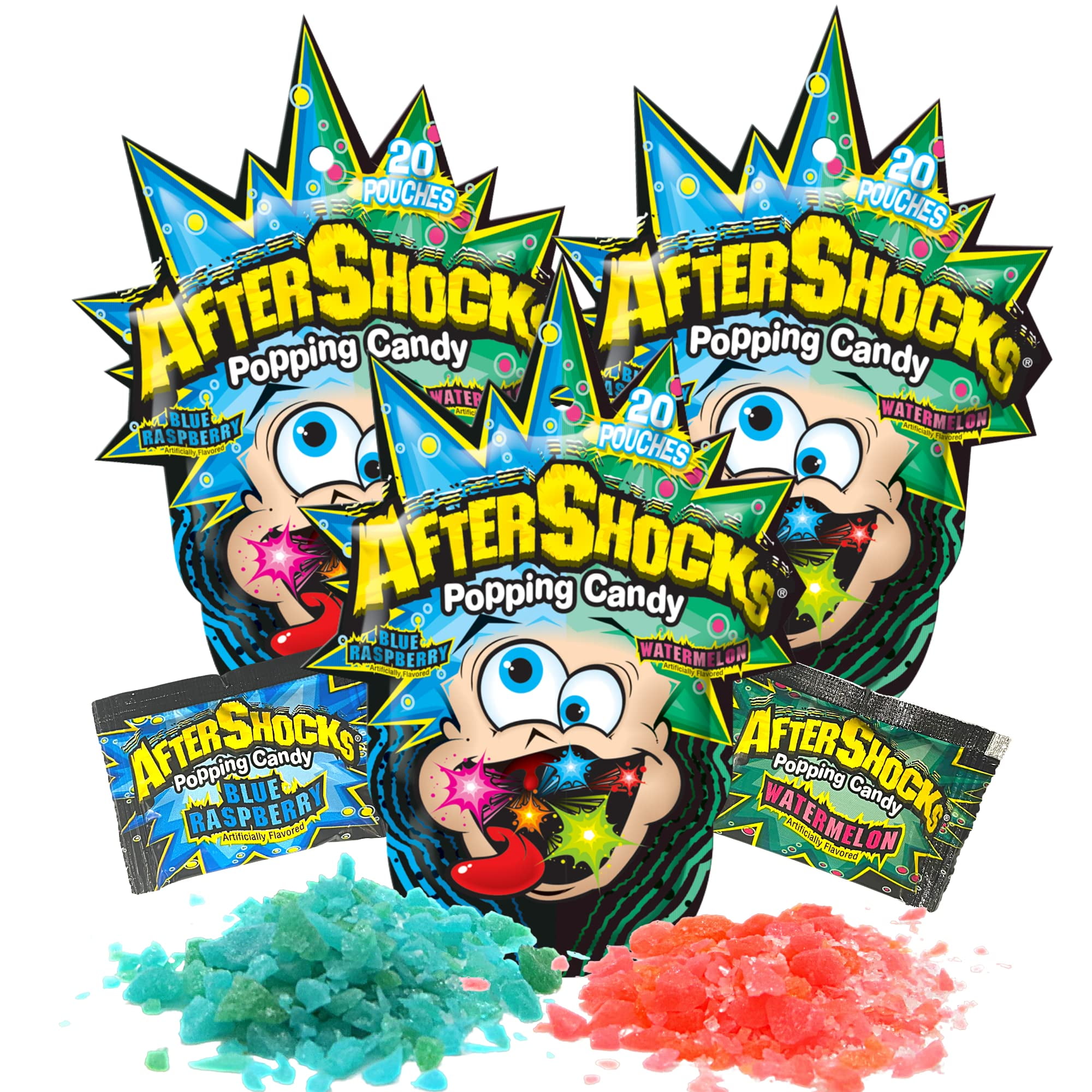 Sweetzo - Aftershocks Watermelon DEF29 and Blue Raspberry Popping Rock ...