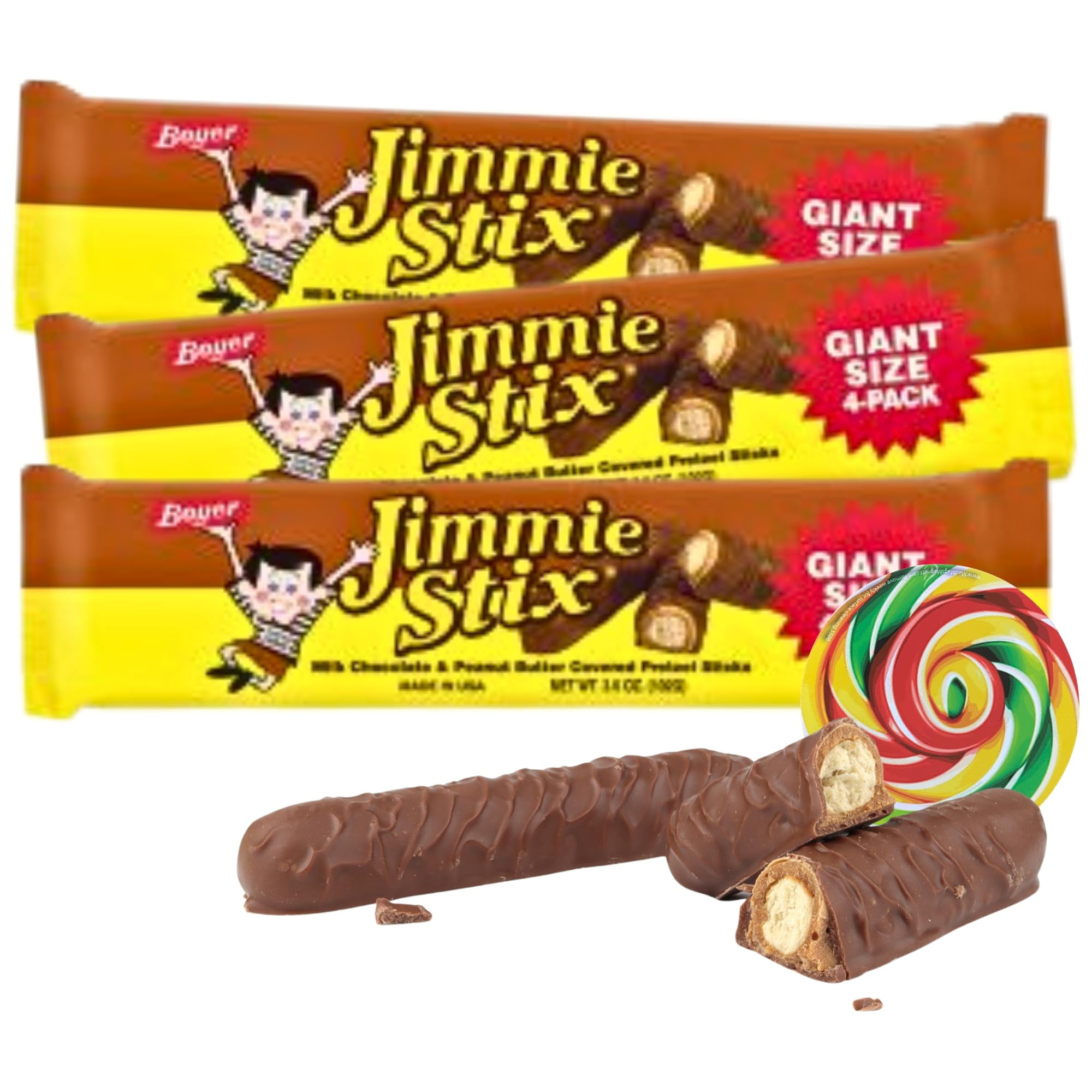 Sweetzo - Boyer's Jimmy Stix, HYZ01 Chocolate and Peanut Butter Covered ...