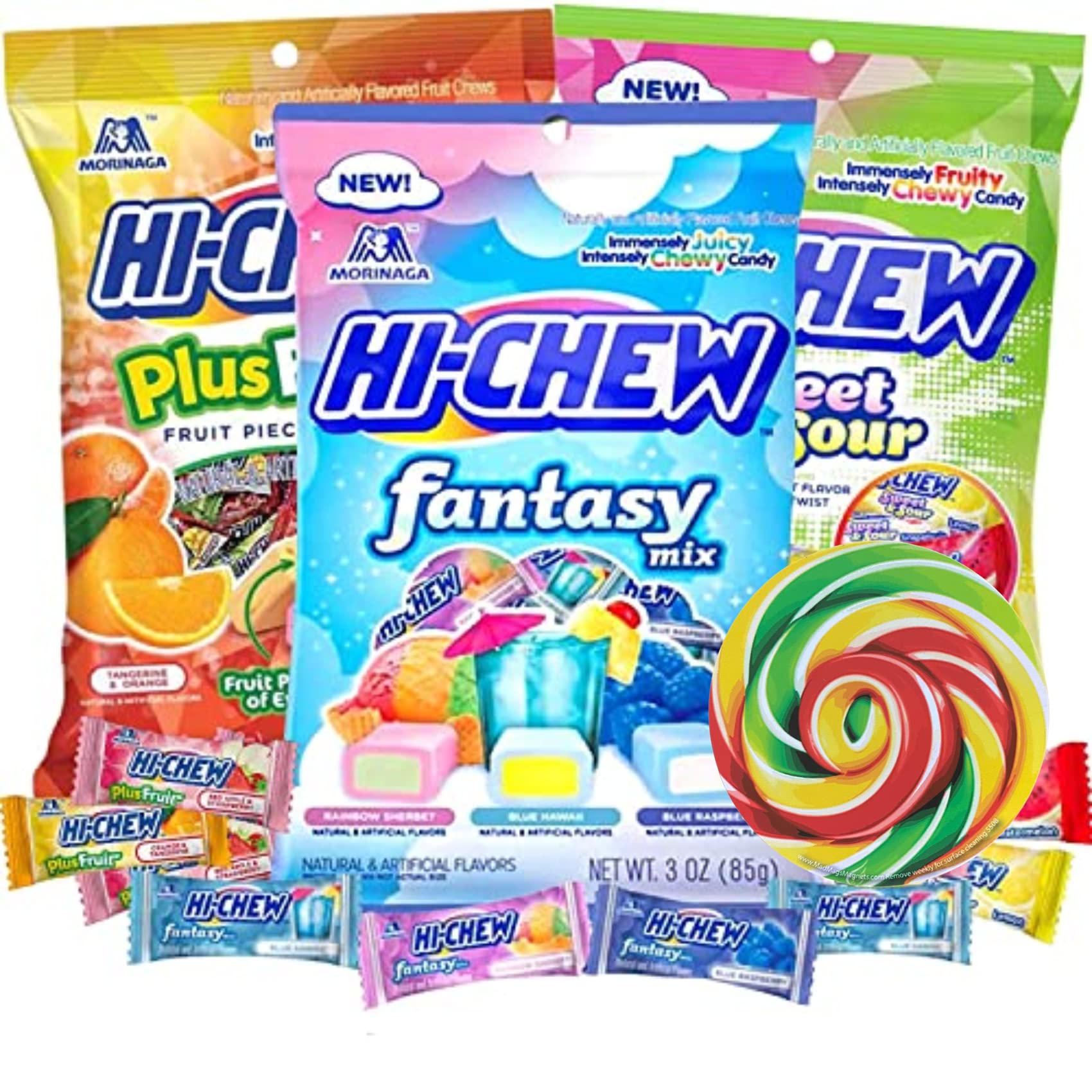 Sweetzo - Candy Chews DEF29 Individually Wrapped Fruity Flavored Soft ...