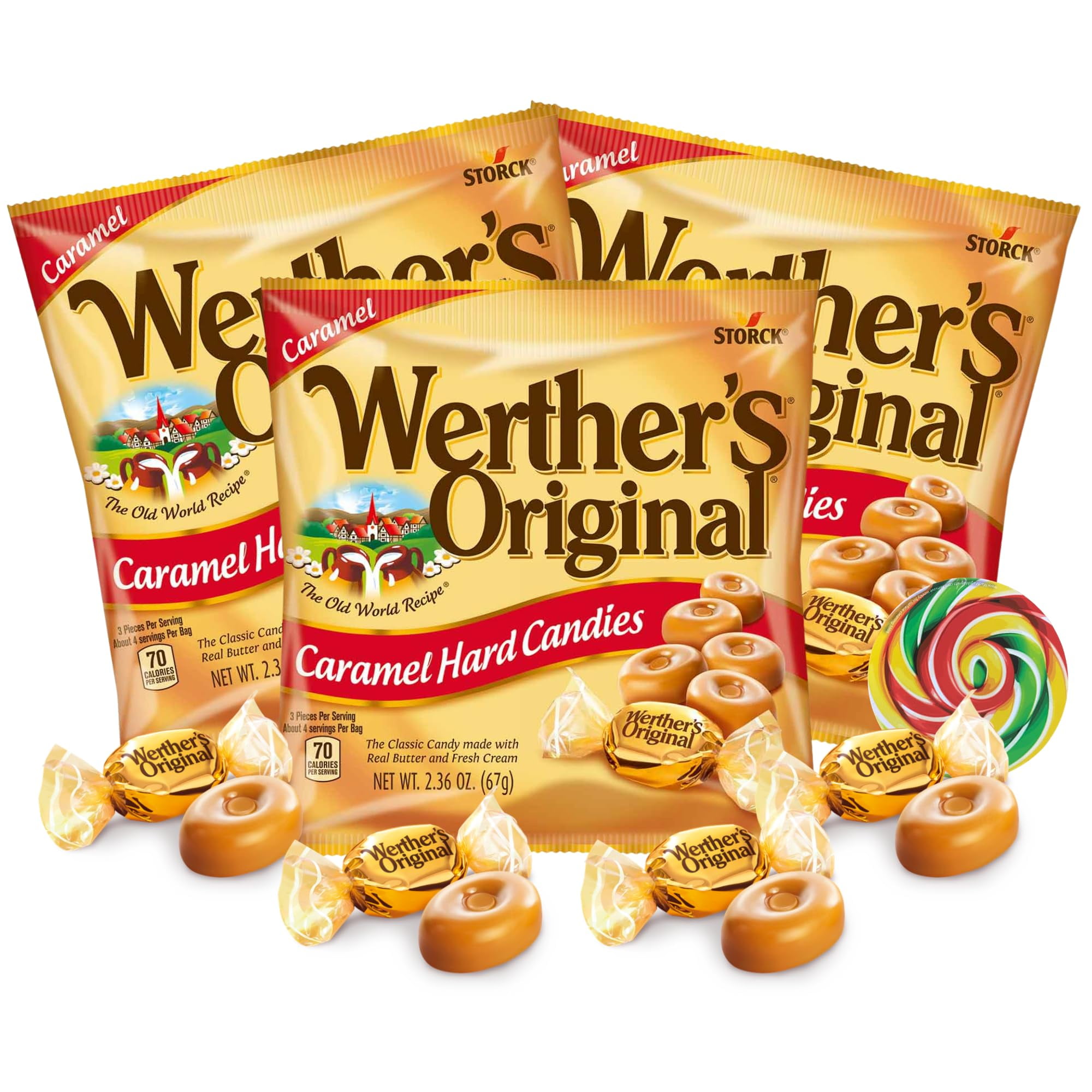 Sweetzo - Werther's Original ESF27 Caramel Hard Candy, Individually ...