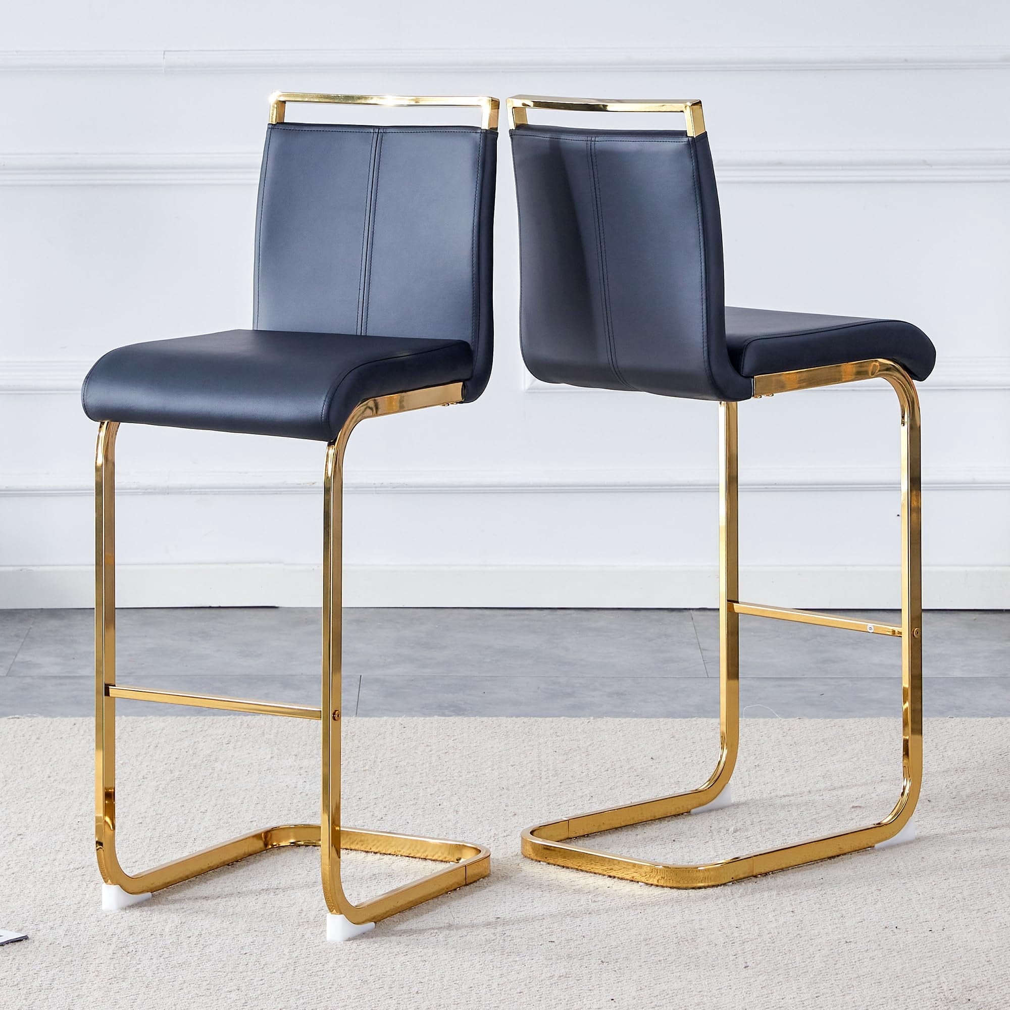 Sweiko 30in Bar Stools Set of 2,Counter Height Bar Stools with Backs ...
