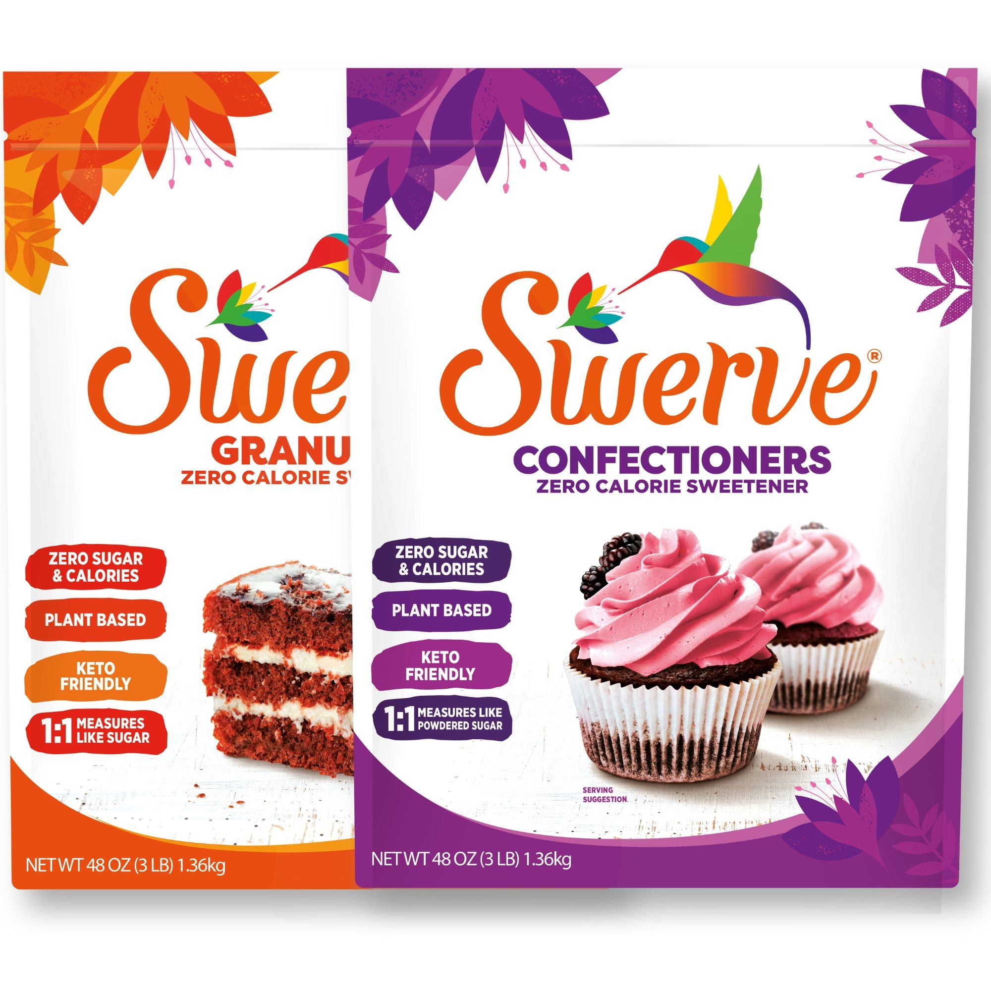 Swerve Granular and Confectioners Baker's Bundle, Sugar Replacement ...