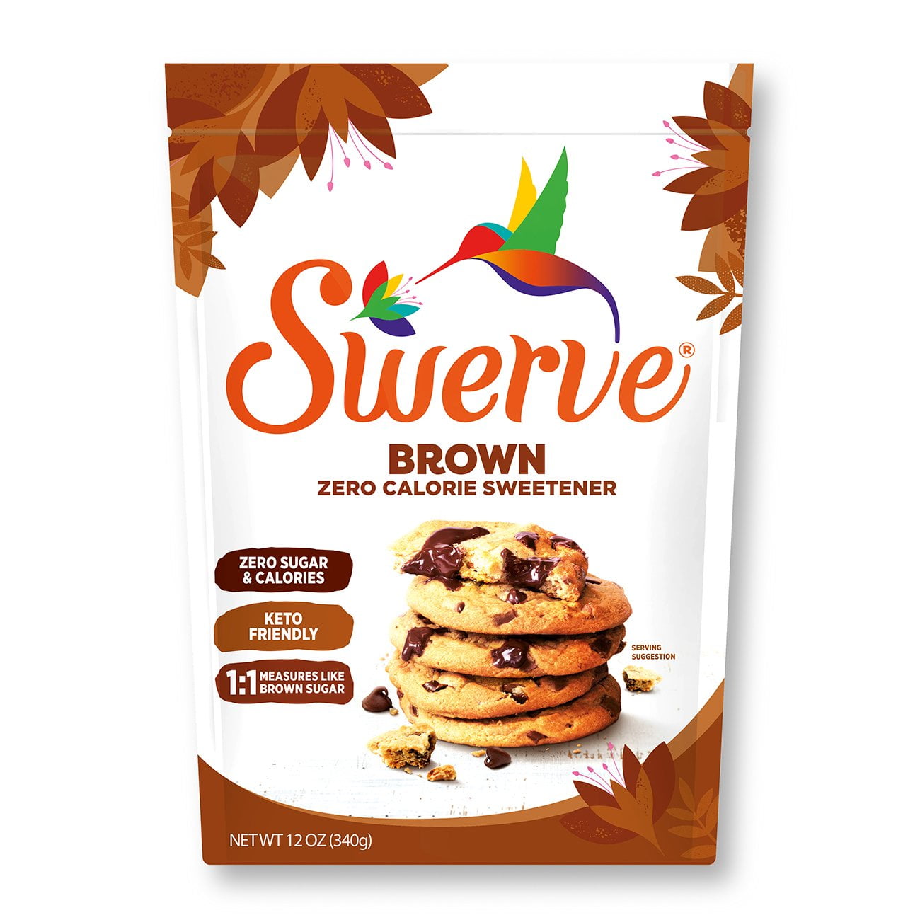 Swerve Keto-Friendly Brown Zero Calorie Sweetener - 12 oz (Packaging ...