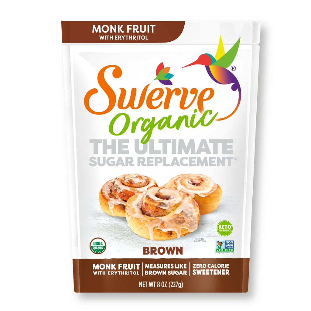Swerve Zero Calorie Sugar-Free Organic Monk Fruit Brown Sugar ...