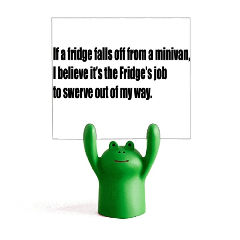 Swerve Out Of My Way Art Deco Fashion Memo Holder Cartoon Animal Frog ...