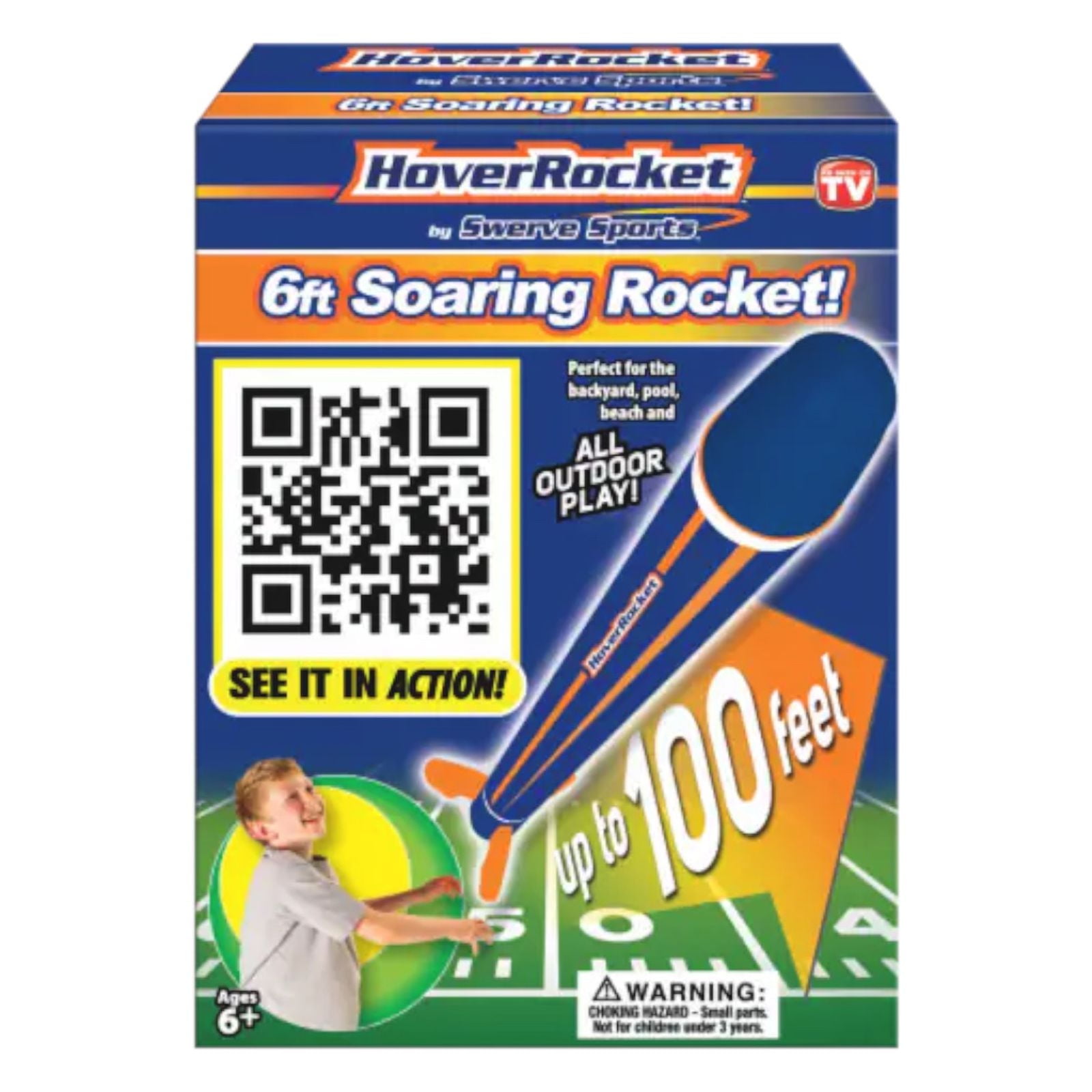 Swerve Sports Hover Rocket - 6ft Soaring Rocket Blue - Walmart.com