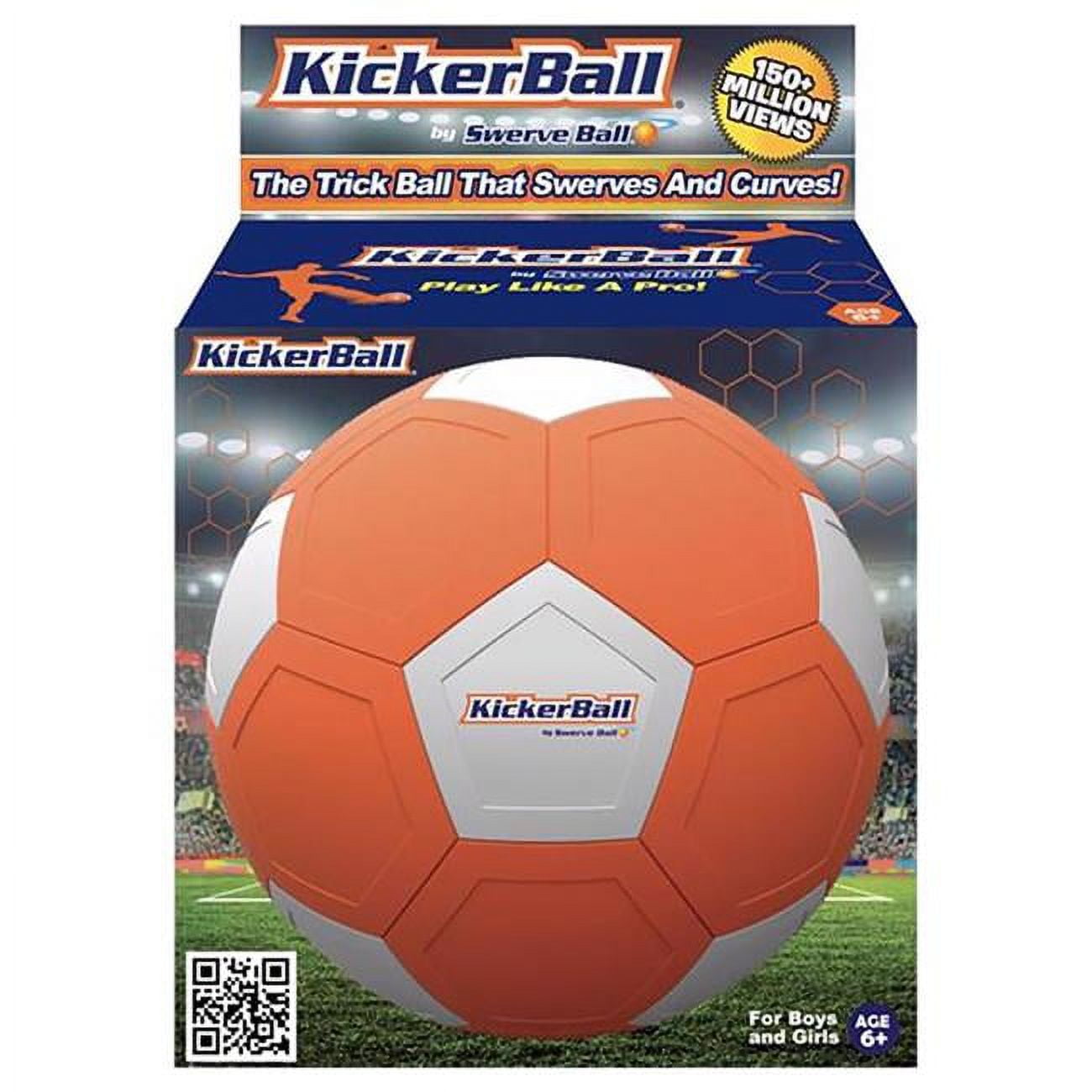 Swerve Sports Soccer Ball, Orange - Walmart.com