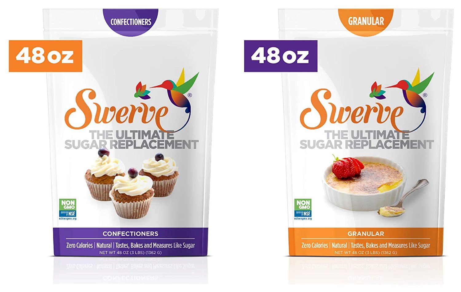 Swerve Sweetener Bakers Bundle (Granular & Confectioners, 48 Ounce Each ...
