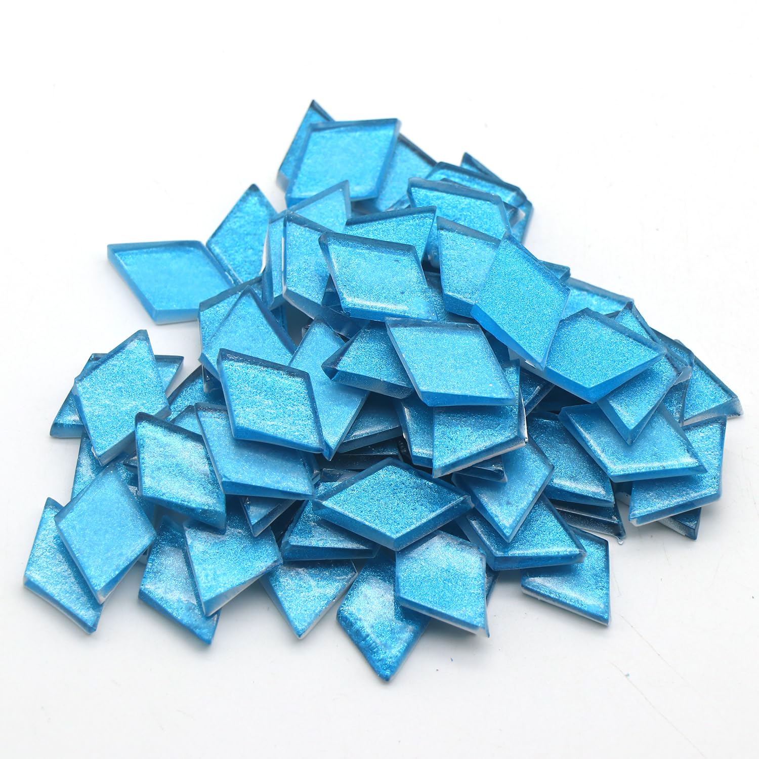 Sweven Art Mosaic Tiles 18x30mm Size 4mm Thick Diamond Shape Glitter ...