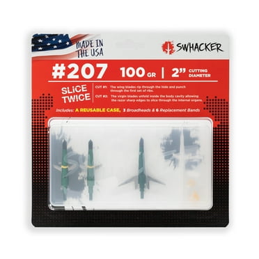 "Swhacker Crossbow Broadheads, Hunting Archery, 2-Blade 150 Grain 3 ...