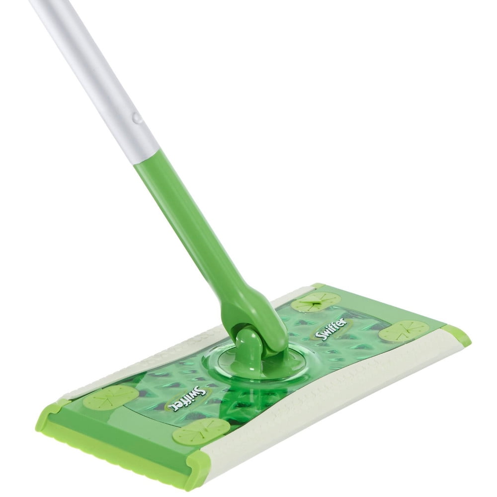 Swiffer 09060CT 46 in. Sweeper Mop - Green/Silver/White (3/Carton ...