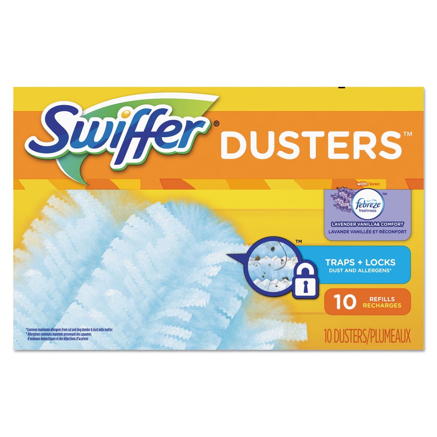Swiffer Refill Dusters DustLock Fiber Light Blue Lavender Vanilla Scent ...