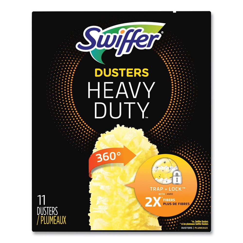 Swiffer 99035 Heavy Duty Dust Lock Fiber 2 in. x 6 in. Dusters - Yellow ...
