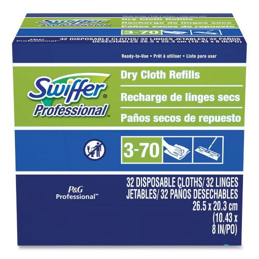 Swiffer Dry Refill Cloths, 10.63 x 8, White, 32/Box, Each - Walmart.com
