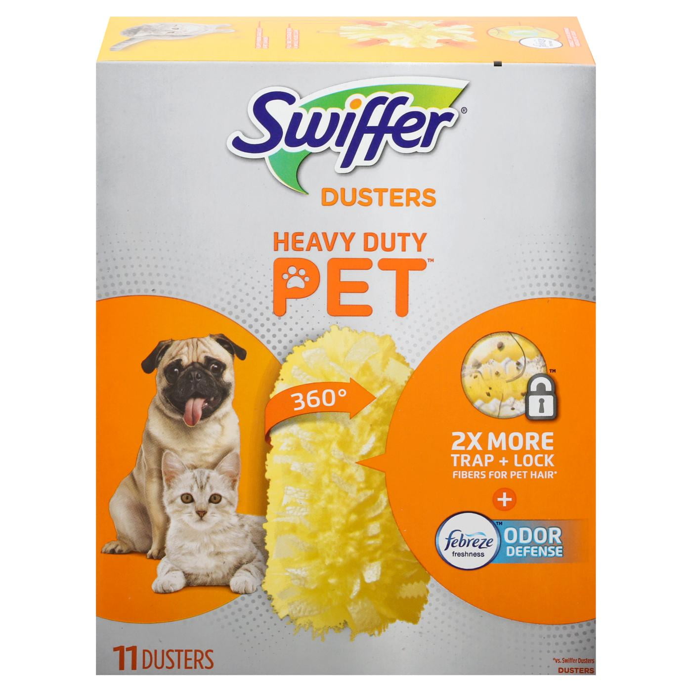 Swiffer Duster 360 Degree Dusters Pet Heavy Duty Refills with Febreze ...