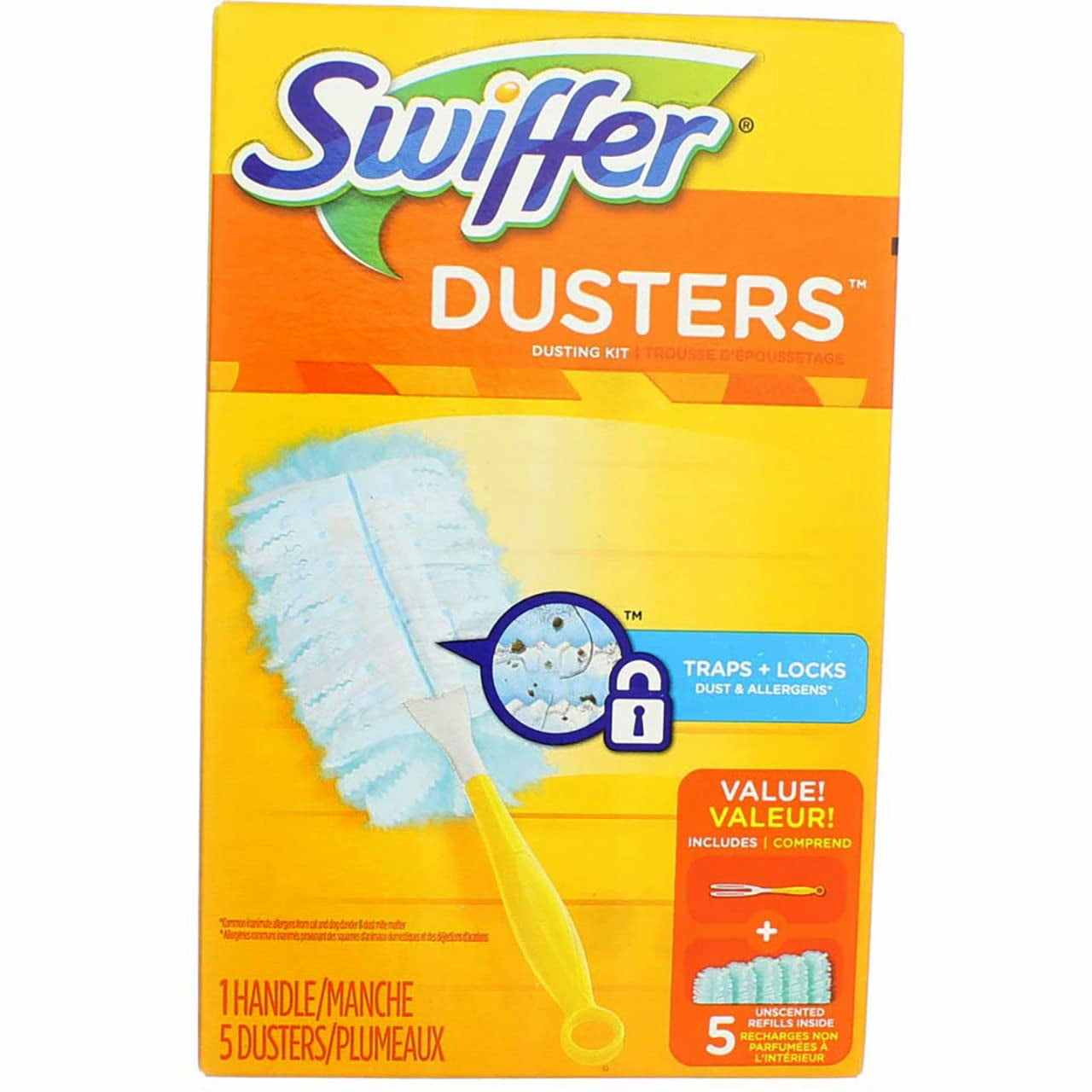 Swiffer Dusters Disposable Cleaning Dusters Unscented Starter Kit, 1 ...