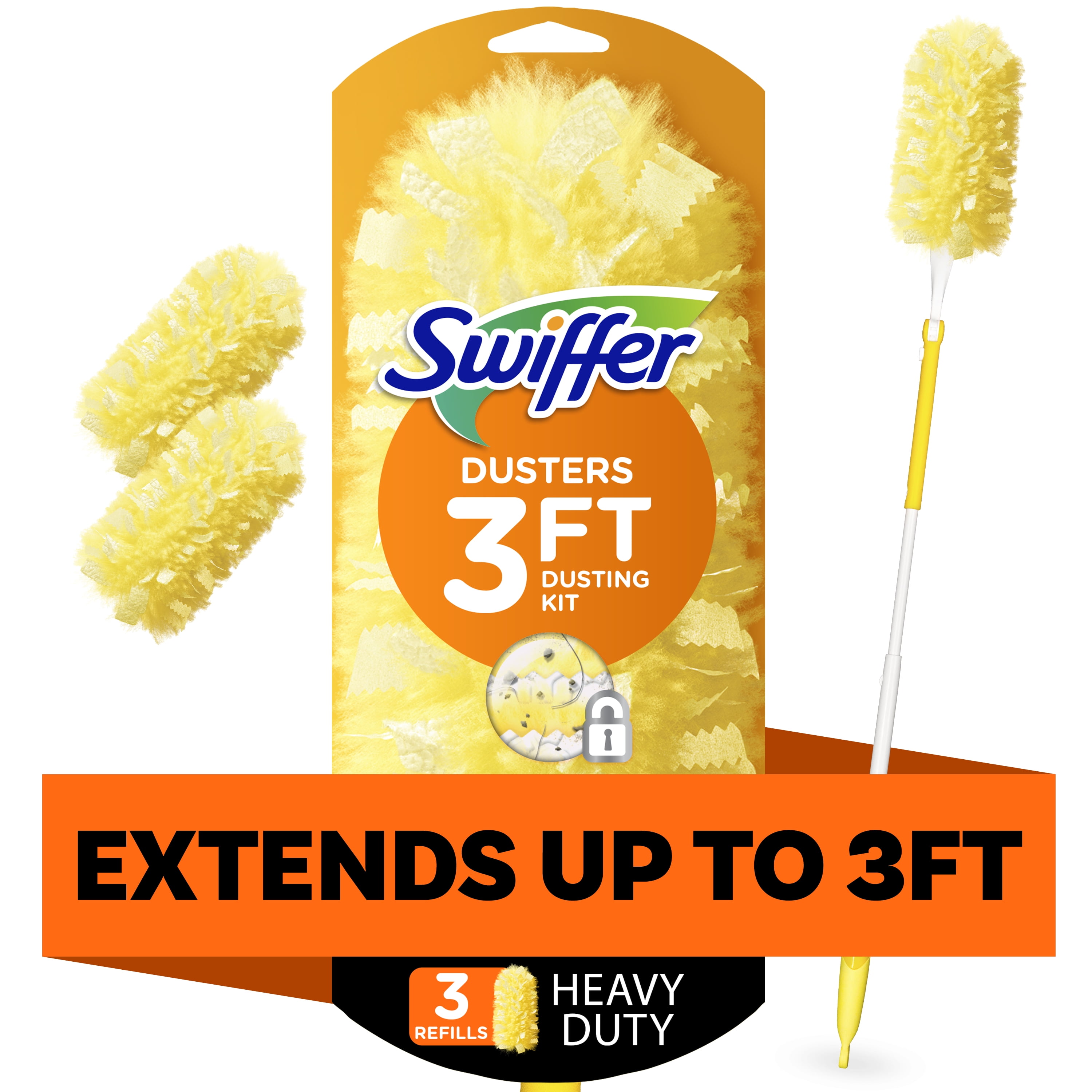 Brandclub - Swiffer Dusters with Extension Pole, Cleaning Kit includes ...