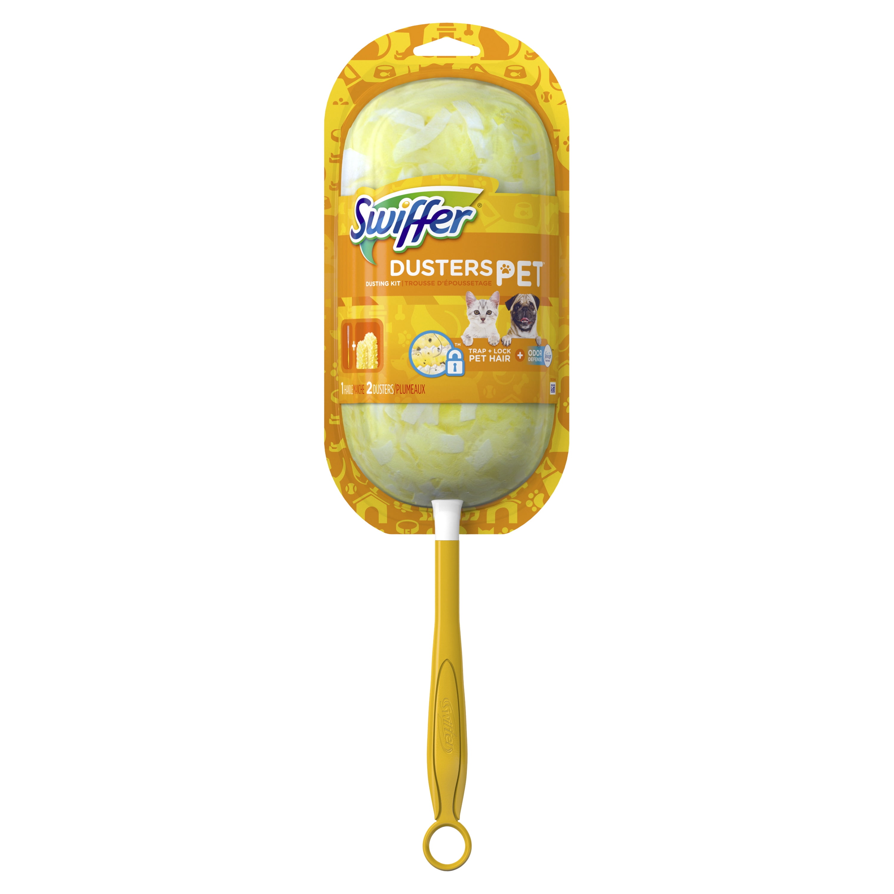 Swiffer Pet Dusters Dusting Kit with Febreze Odor Defense, TRAP + LOCK ...